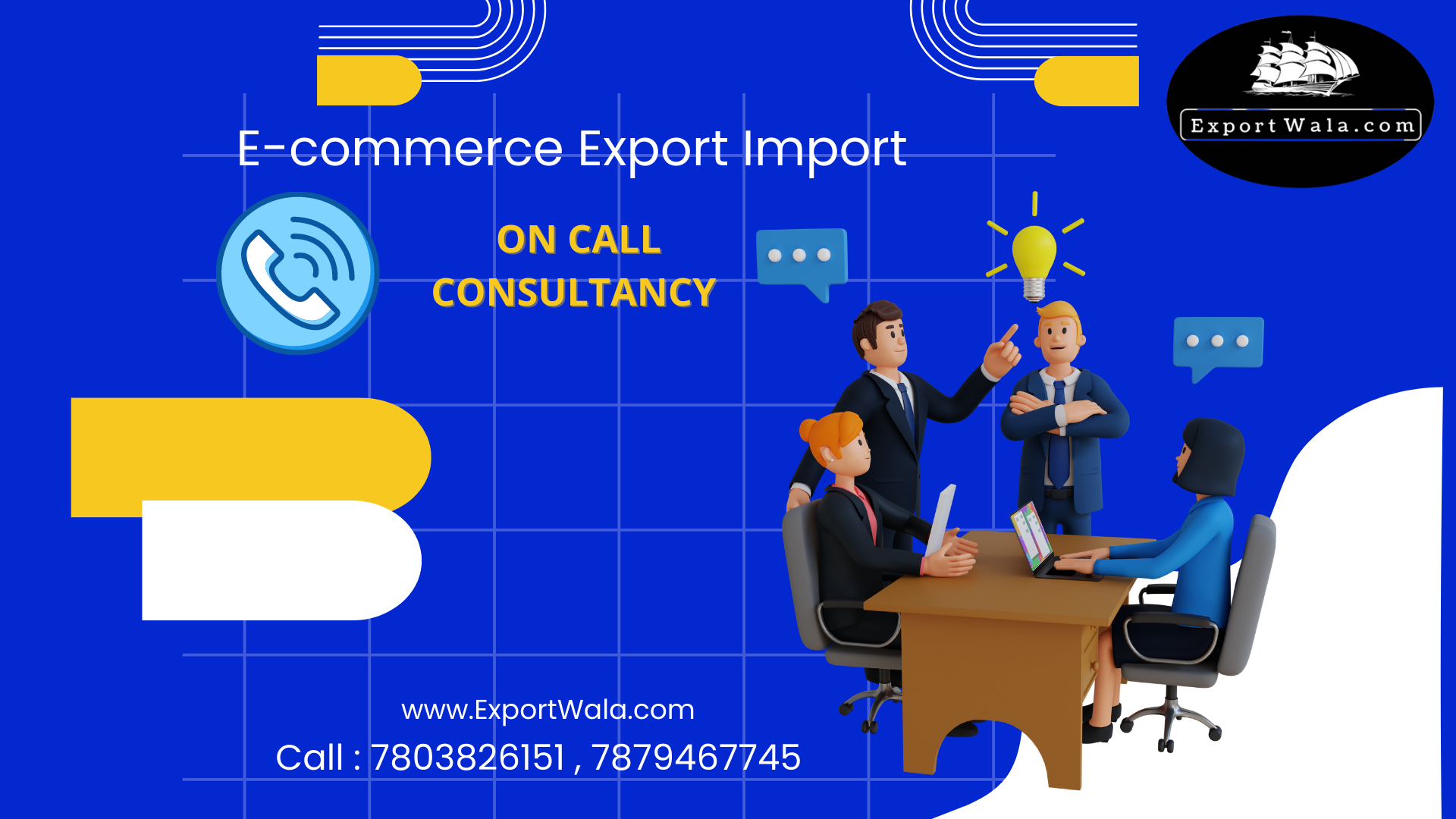 On Call Consultancy @ 2500 Rs – E-Commerce Export Import Training & Services